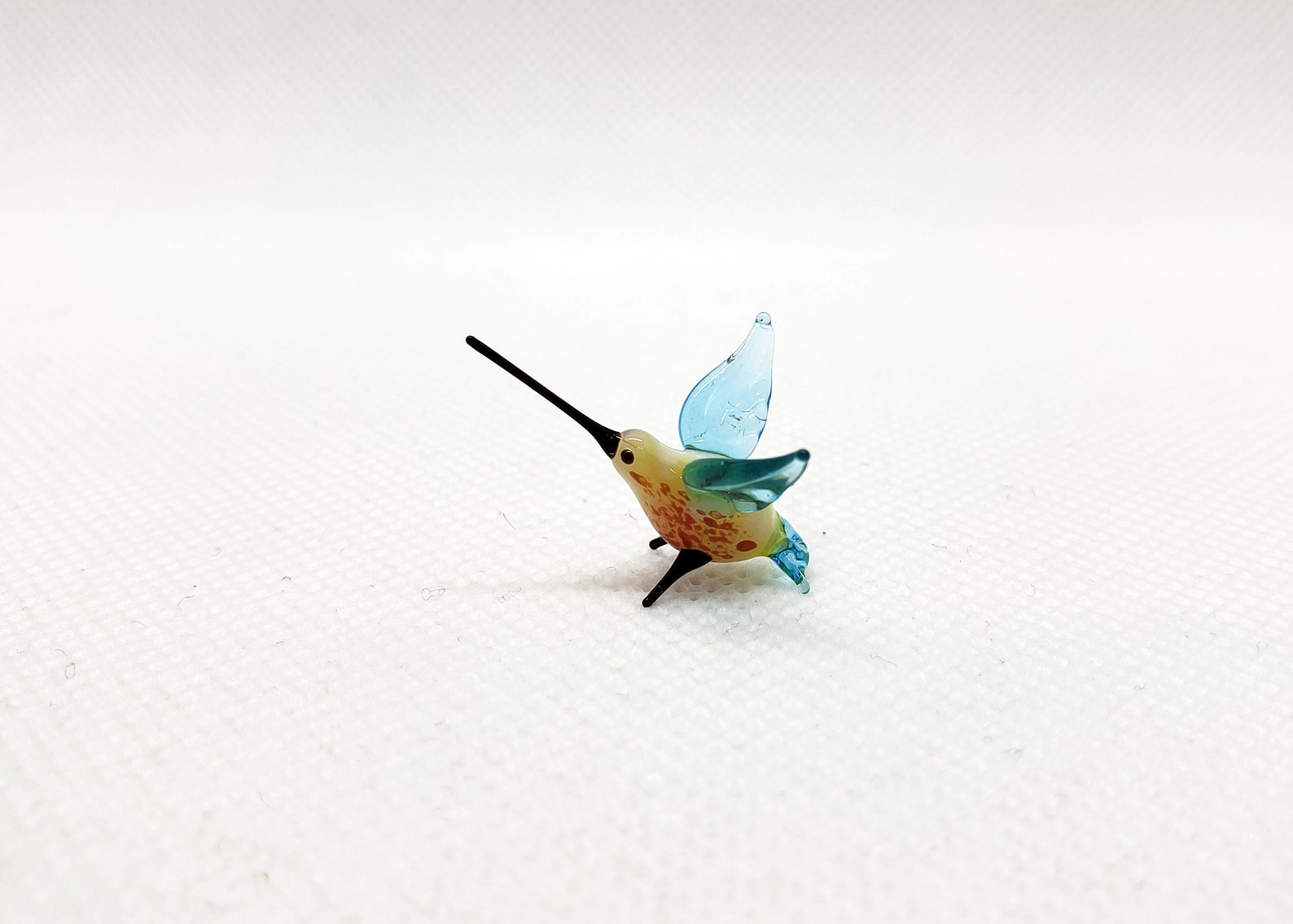 Super Mini Glass Hummingbird Glass Miniature Bird Sculpture | Etsy