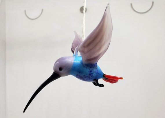 Glass Hummingbird figurine Flying birds hummingbird Glass | Etsy