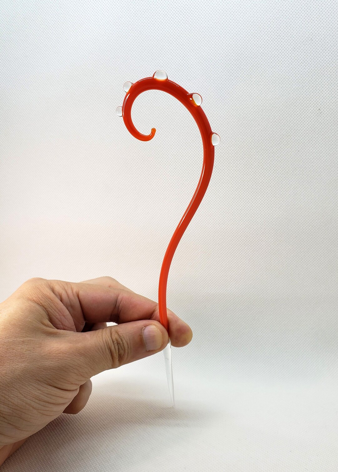 Large Glass Plant, Glass Flower, Glass Garden Art, Blown Garden Glass ...