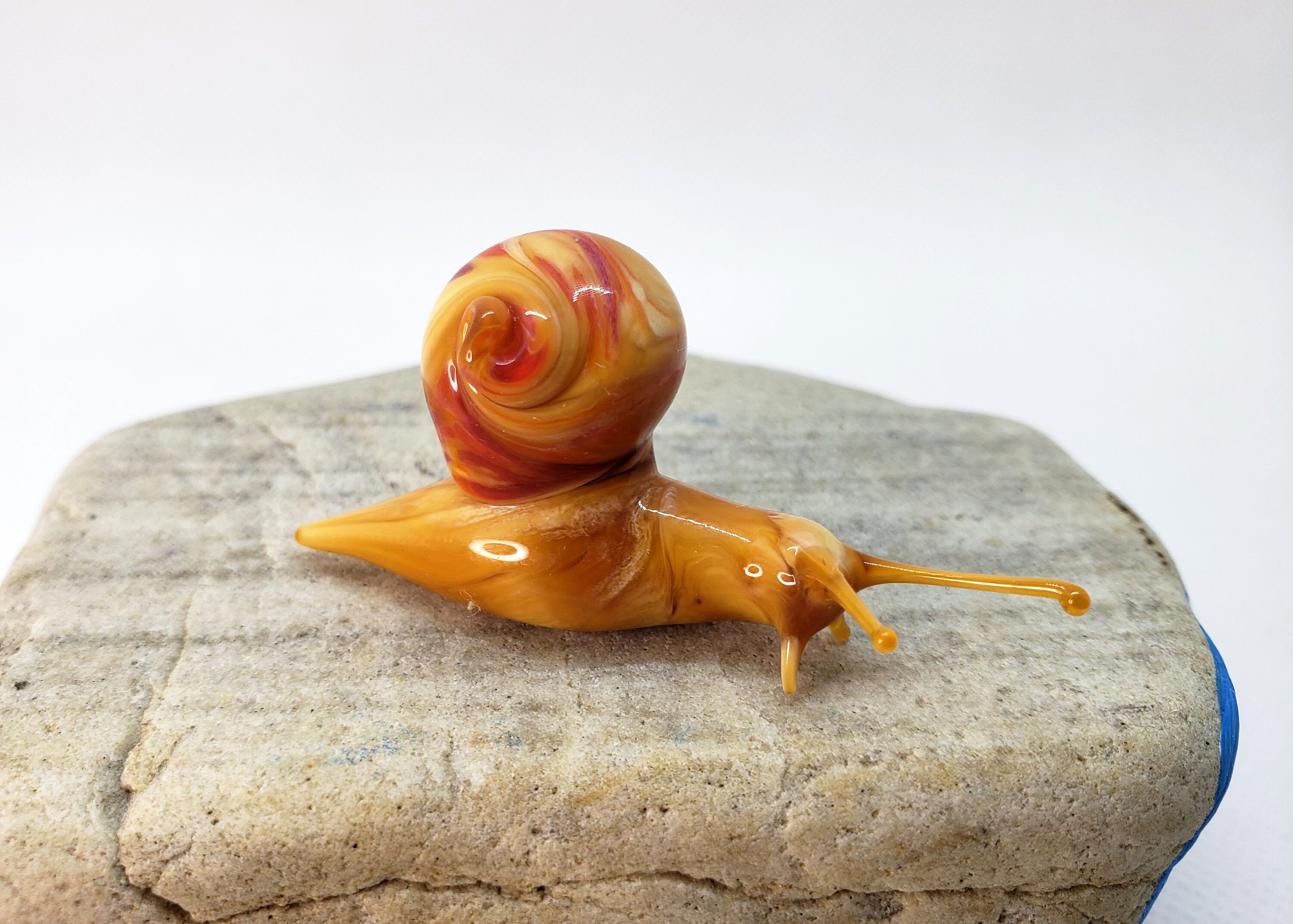 Glass Snail Figurine Blown Glass Snail Art Glass Glass - Etsy