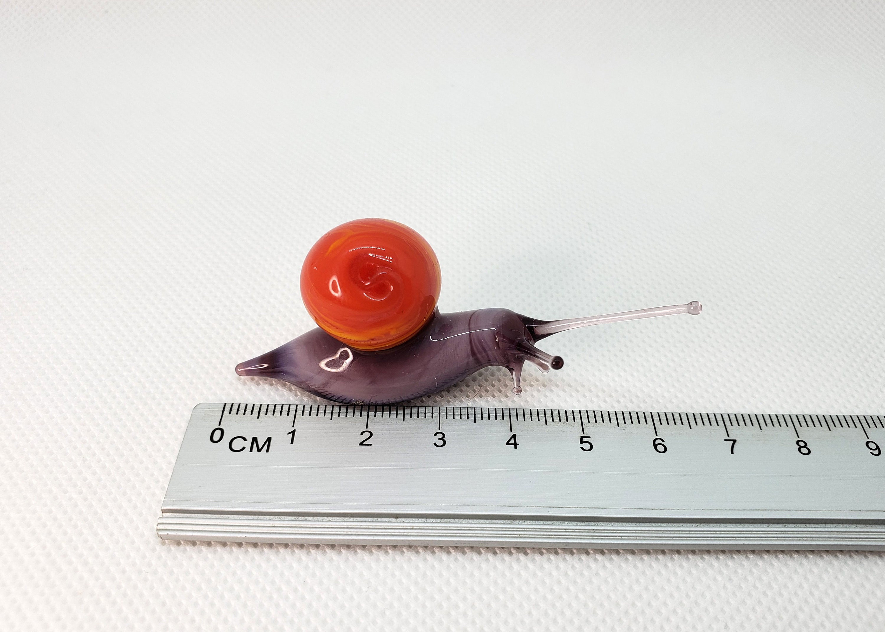 Snail Sculpture Blown glass Snail Art glass Glass Snail | Etsy