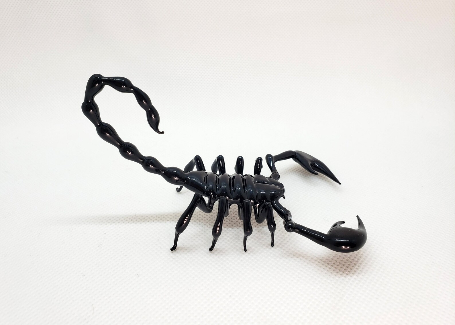 Handblown Scorpion Black Glass Scorpion Figurine Scorpion | Etsy