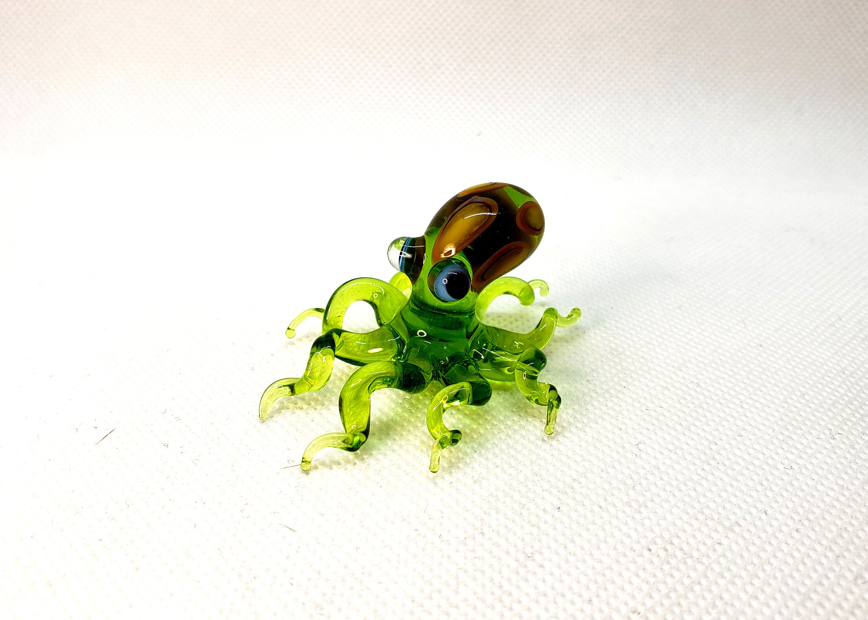 Glass Octopus, Miniature Octopus, Handcrafted Glass Animal, Little ...