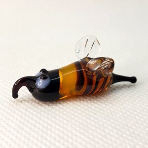 Glass Miniature Bee, Glass Miniature, Small Glass Figurine, Blown Glass ...