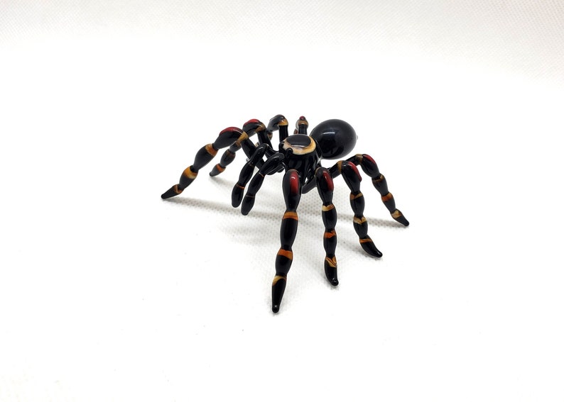 Glass Figurine Tarantula, Hand Blown Glass Tarantula, Blown Glass ...