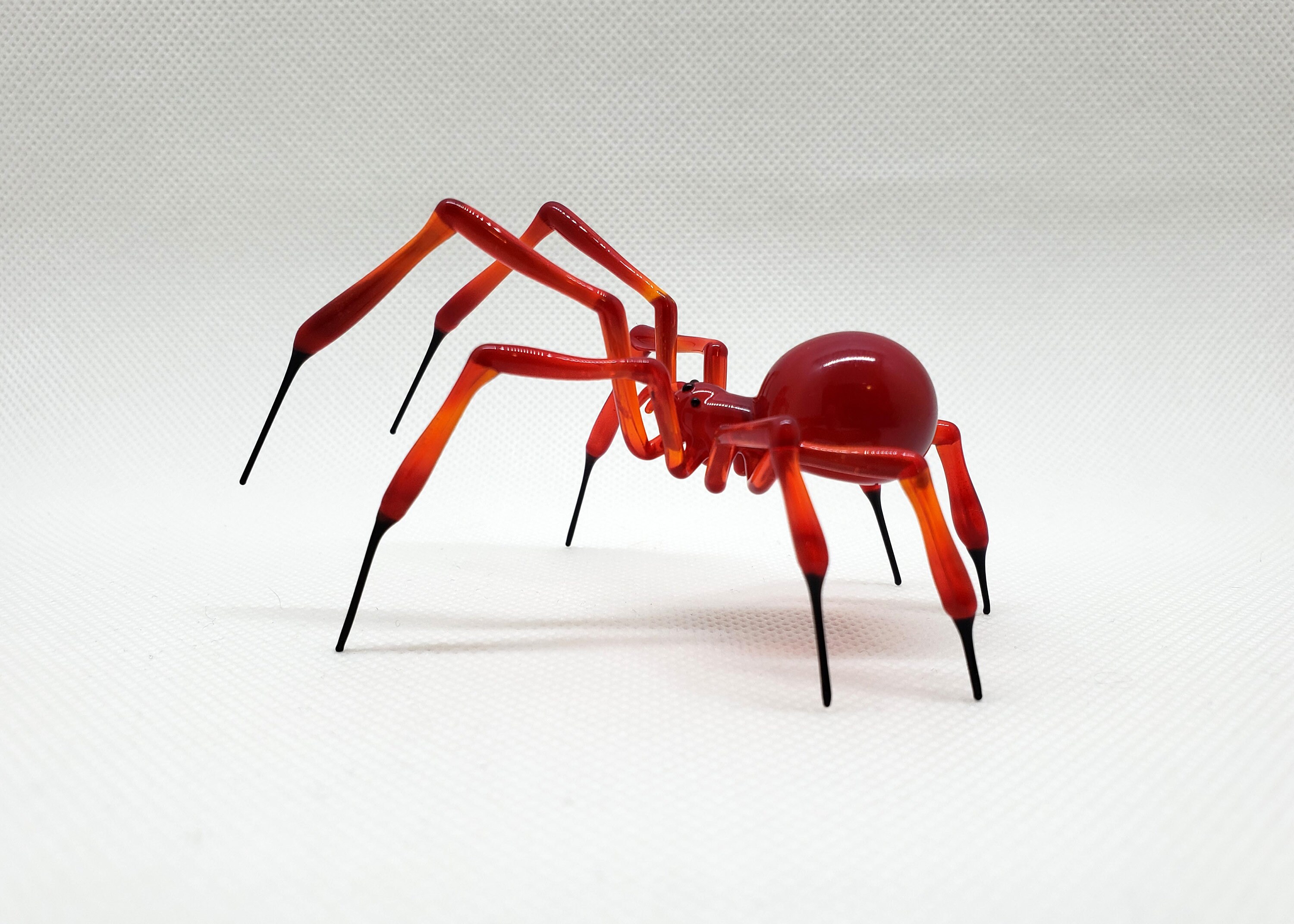 Red Spider Handcrafted glass animal Figurine Blown glass | Etsy