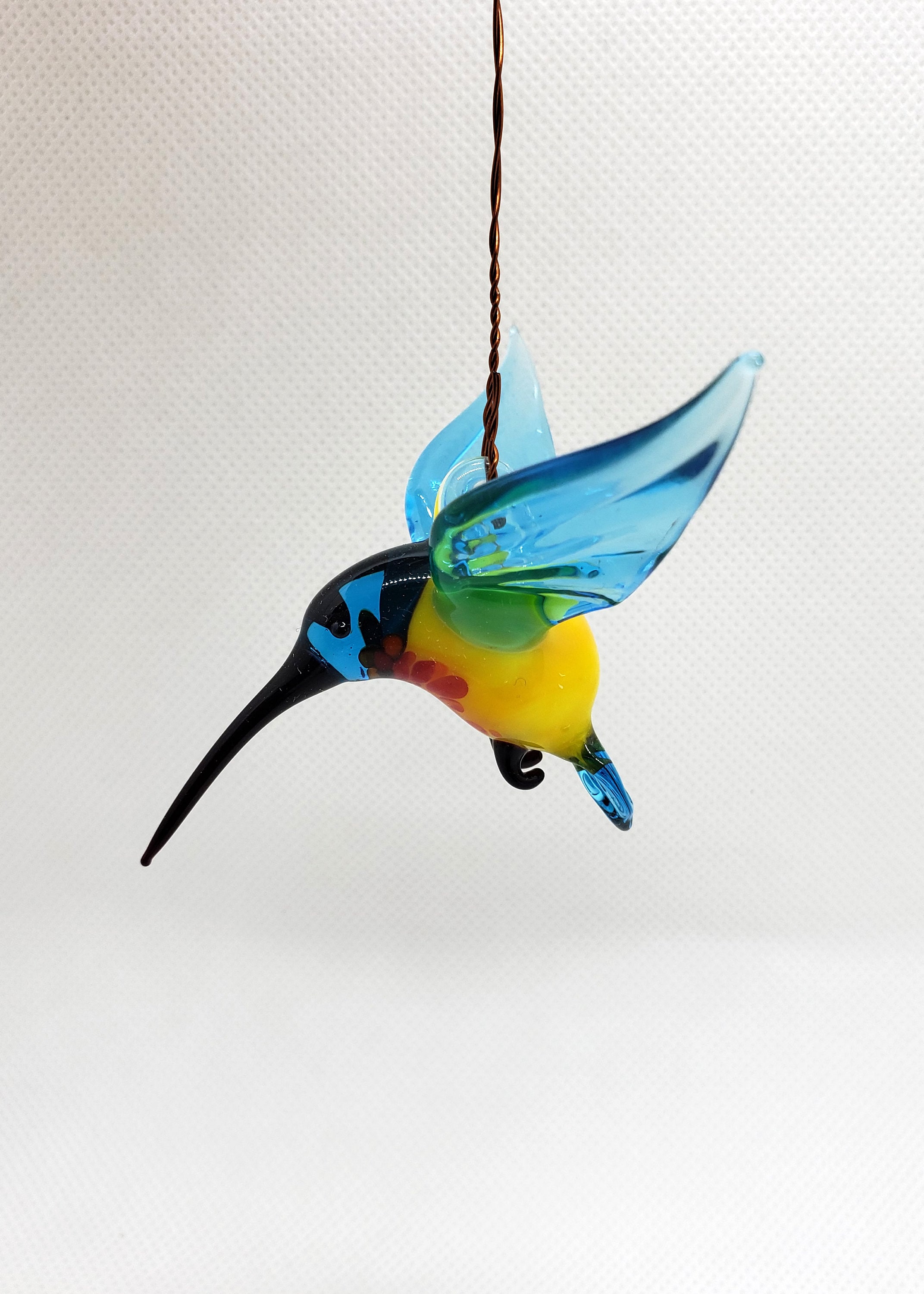 Glass Hummingbird Figurine Flying Birds Hummingbird Glass - Etsy Canada