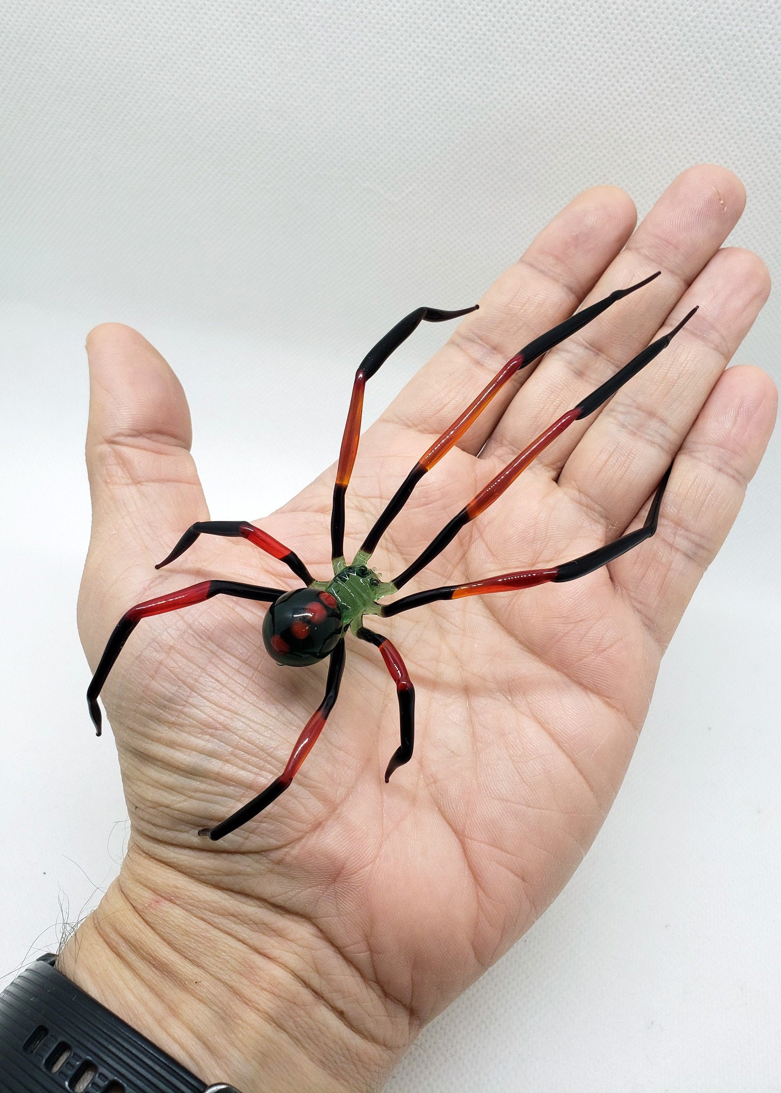 Art glass Spider figurine Figurine Blown Glass Spider | Etsy