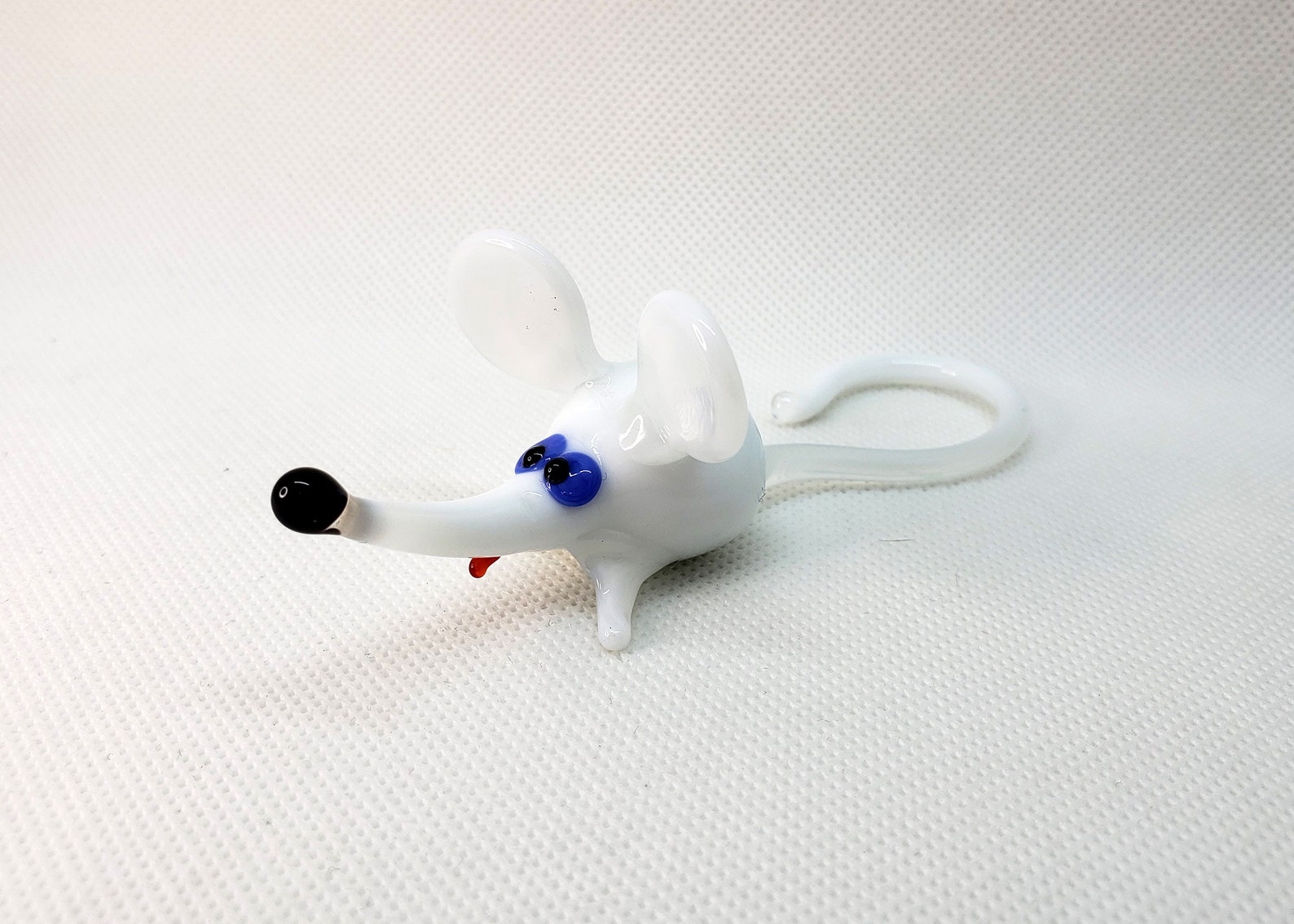 Mouse Figurine Figurine Blown Glass Mouse Mouse Animals | Etsy