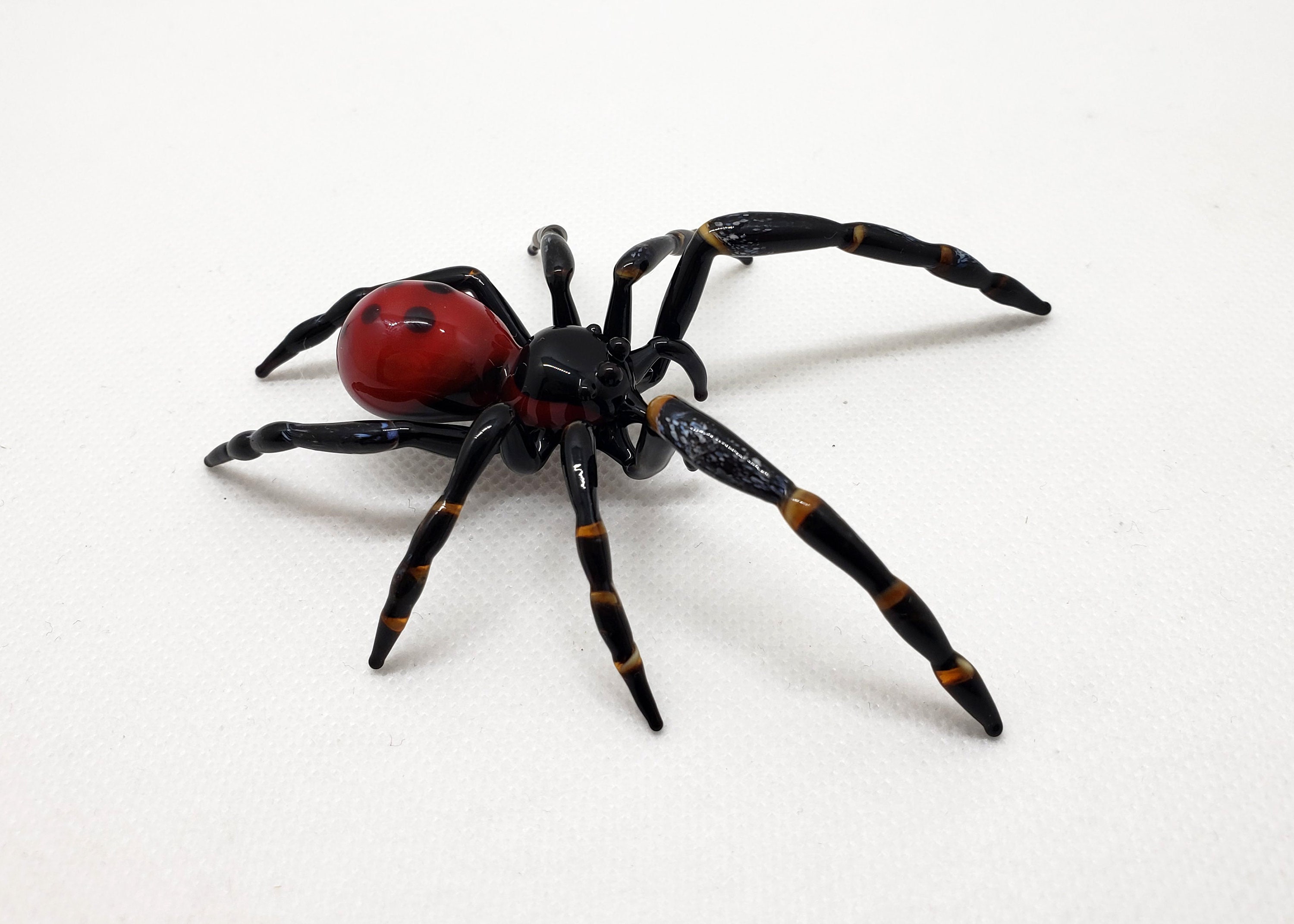 Tarantula Glass Figurine, Hand Blown Glass Tarantula, Blown Glass ...