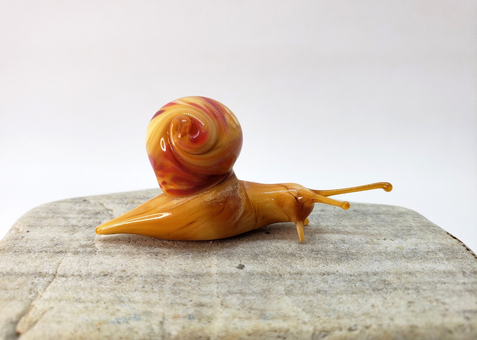 Glass Snail Figurine Blown Glass Snail Art Glass Glass - Etsy