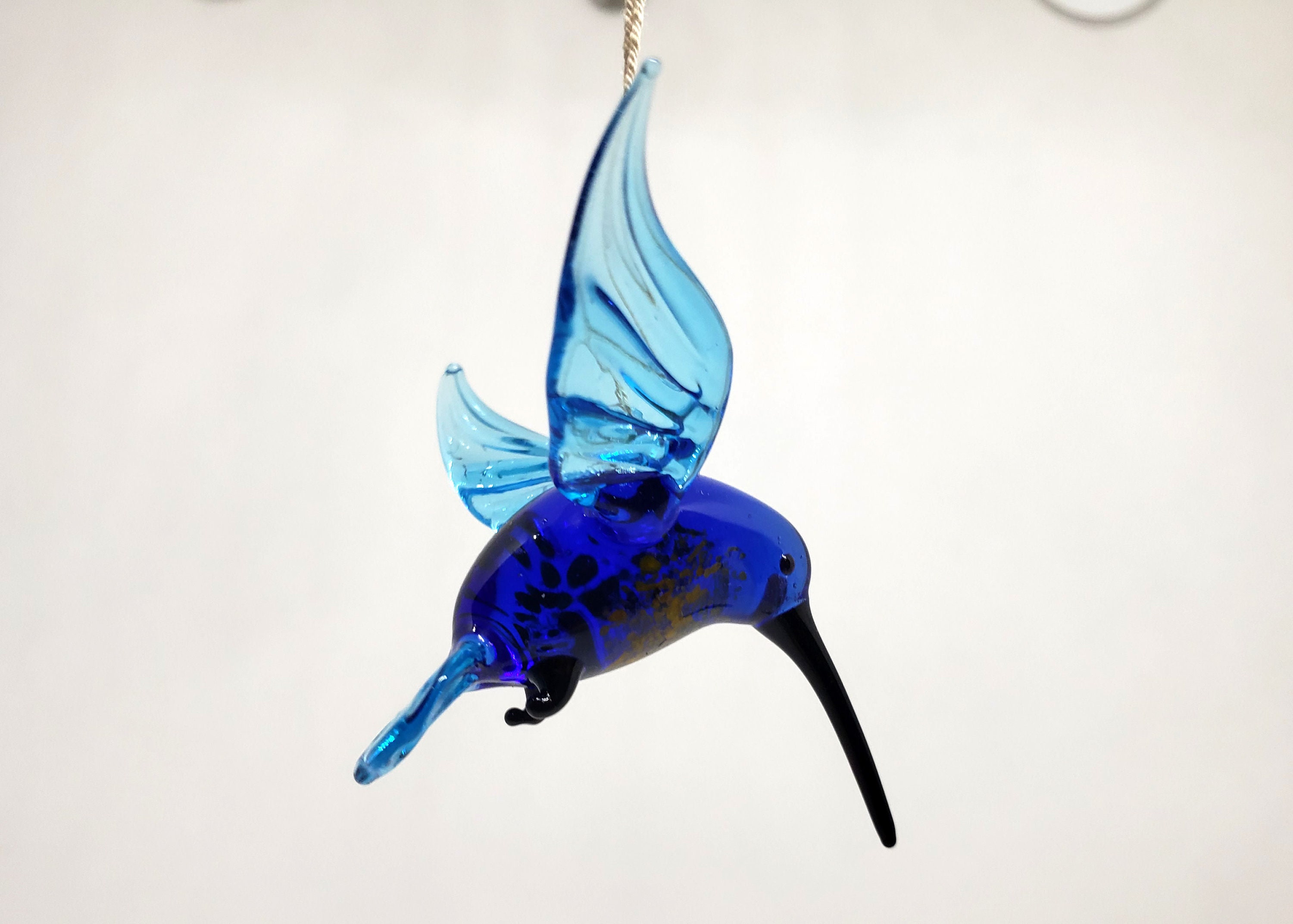 Glass Hummingbird figurine Flying birds hummingbird Glass | Etsy