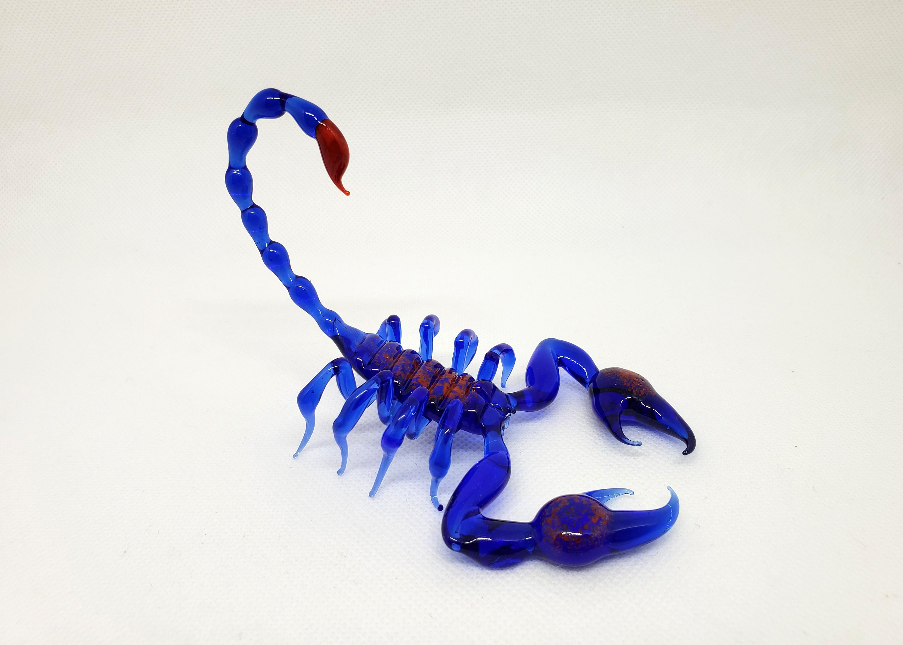 Blue Scorpion Figurine Blue Glass Scorpion Figurine Murano | Etsy