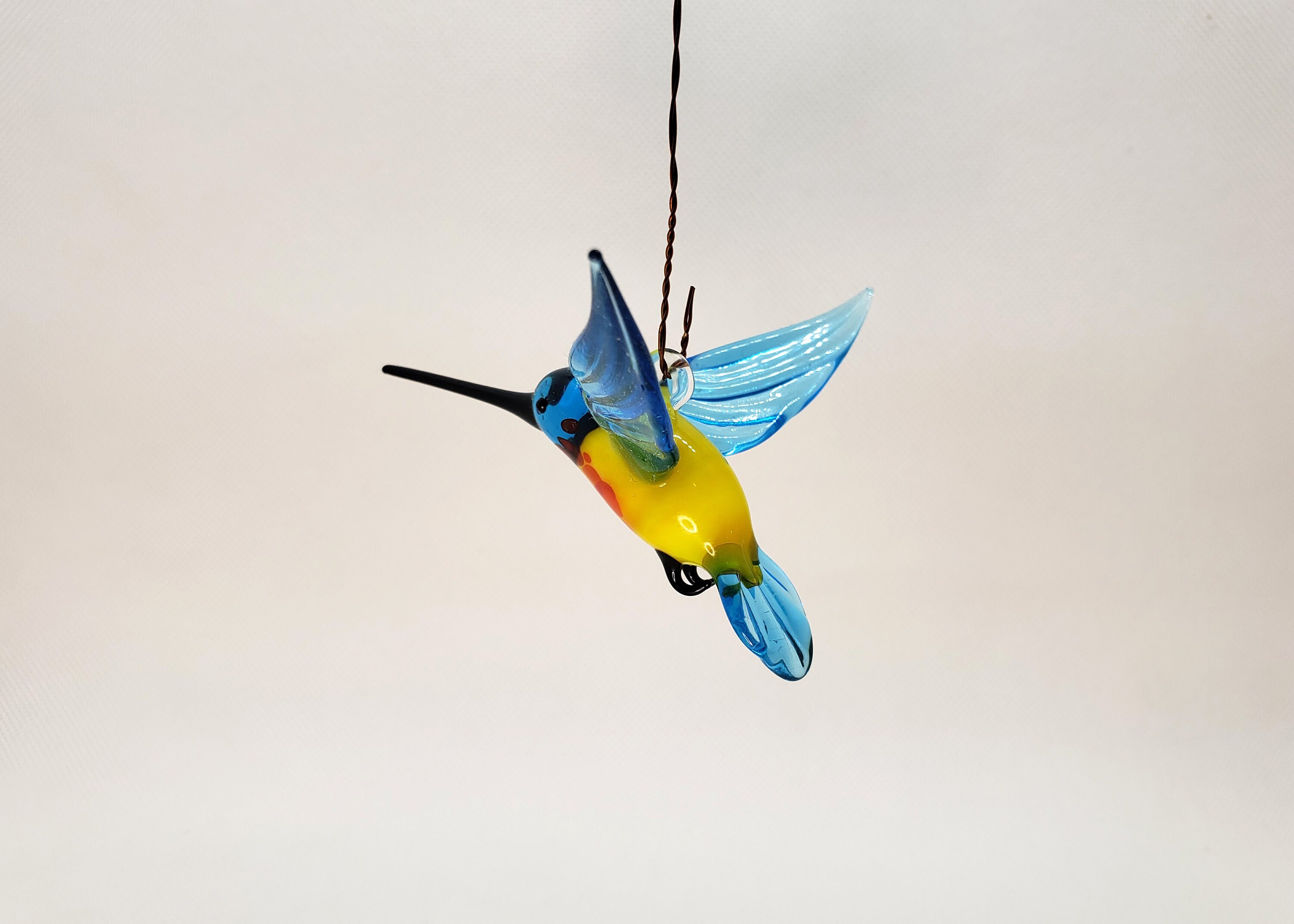Hummingbird Figurine Flying Birds Hummingbird Glass Animals | Etsy