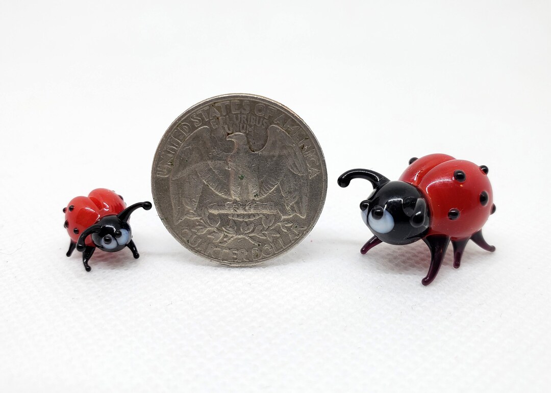 Super Mini Glass Figurines Set of 2 Pcs, Glass Miniature, Small Glass ...