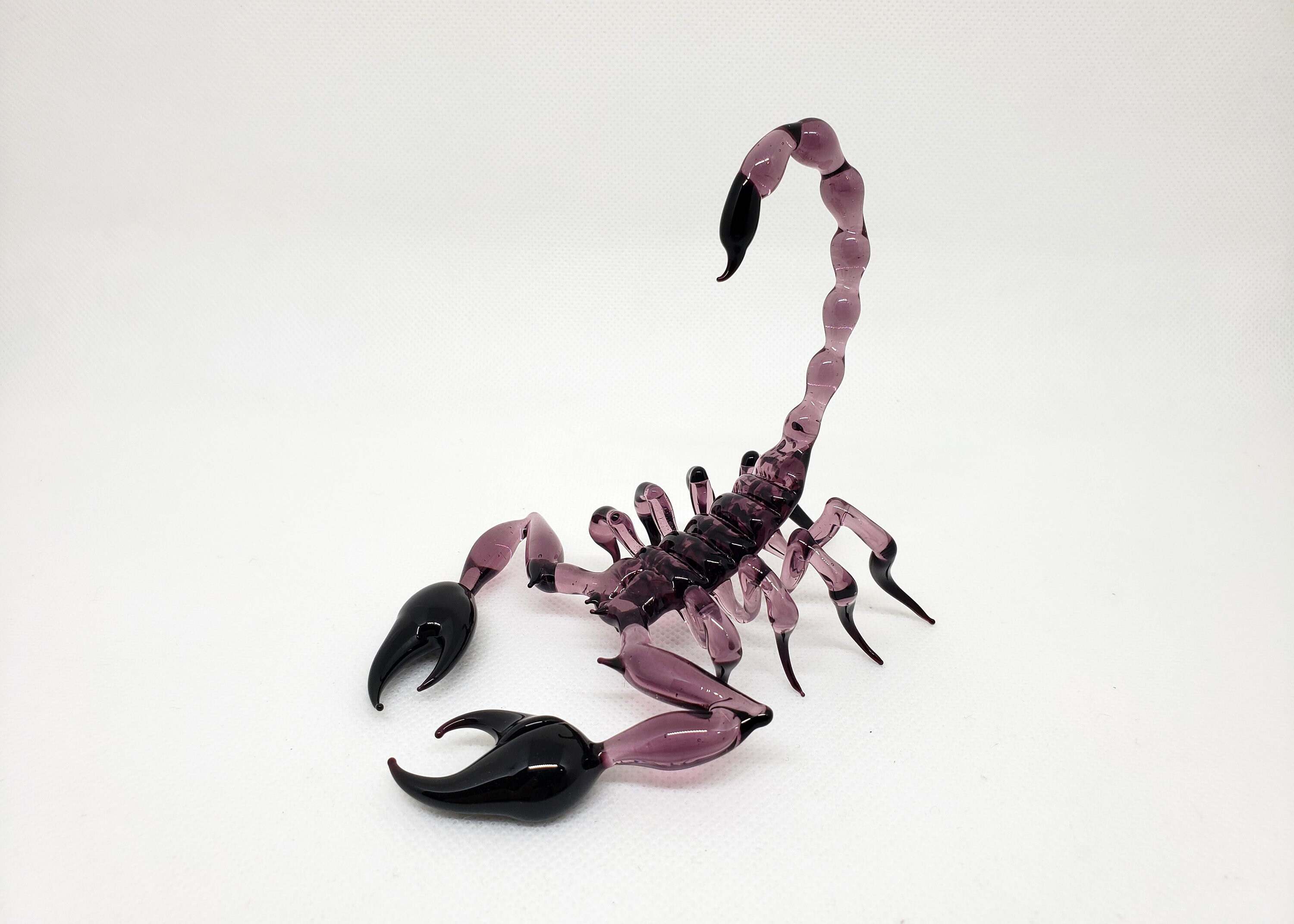 Purple Scorpion Figurine, Purple Glass Scorpion Figurine, Handblown ...