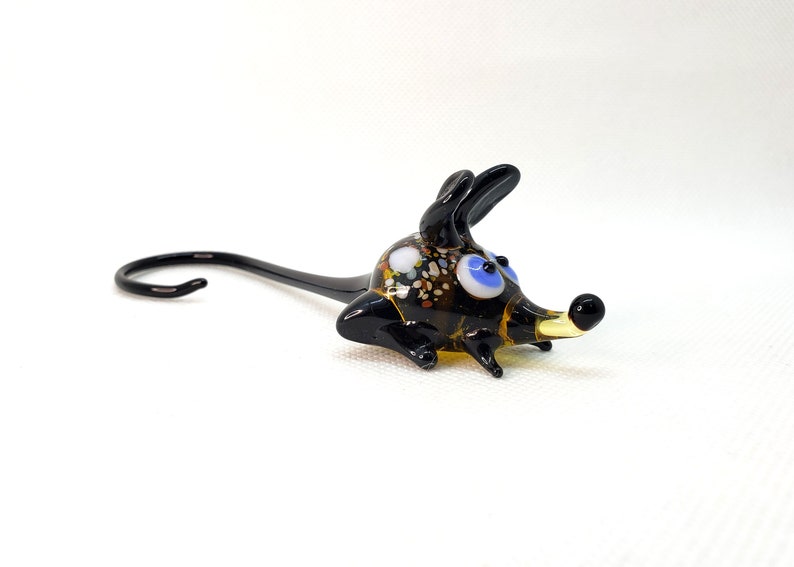 Mouse Figurine Figurine Blown Glass Mouse Mouse Animals - Etsy