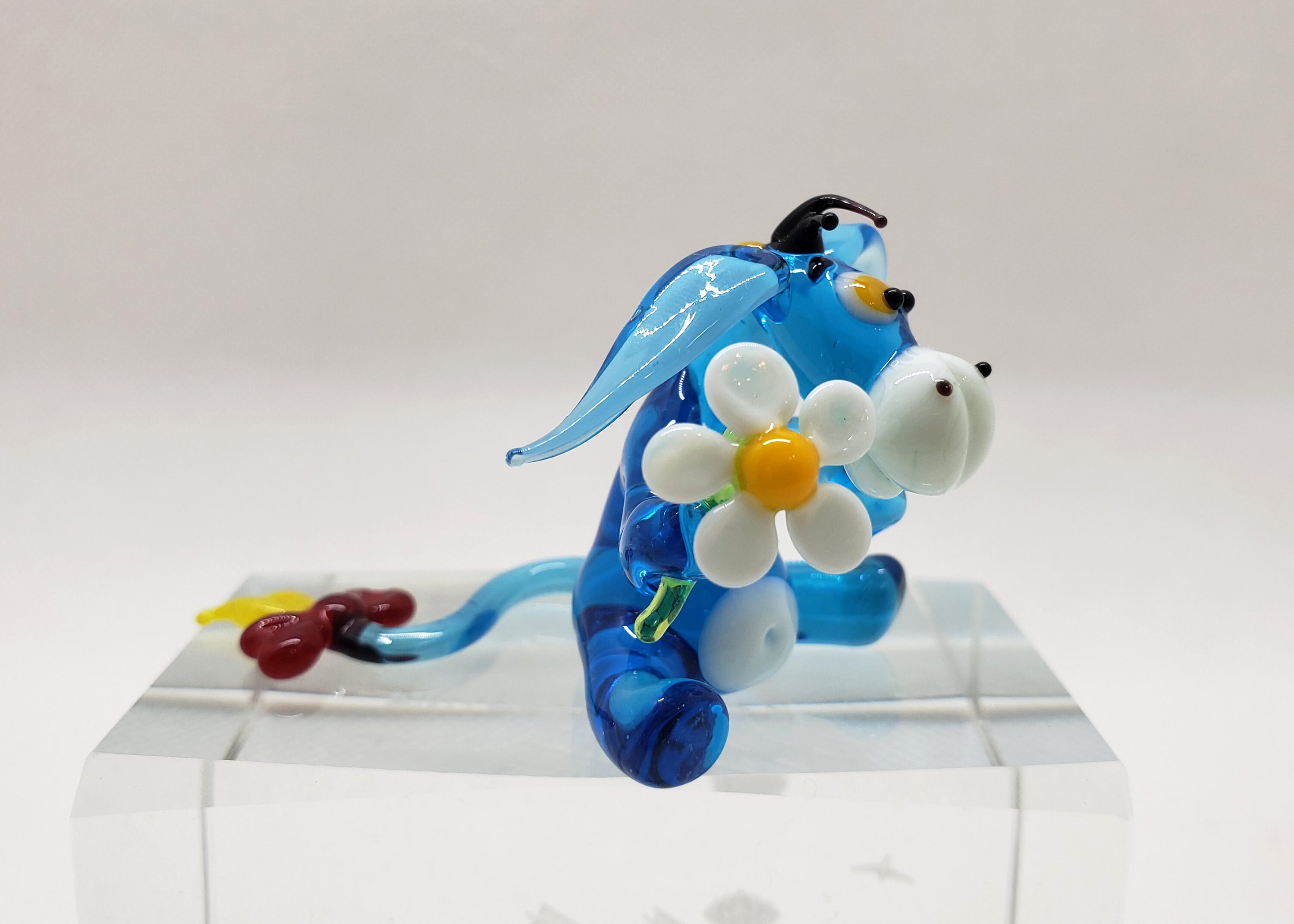 Blue Donkey Blown Glass Donkey Donkey Figurine Collection | Etsy
