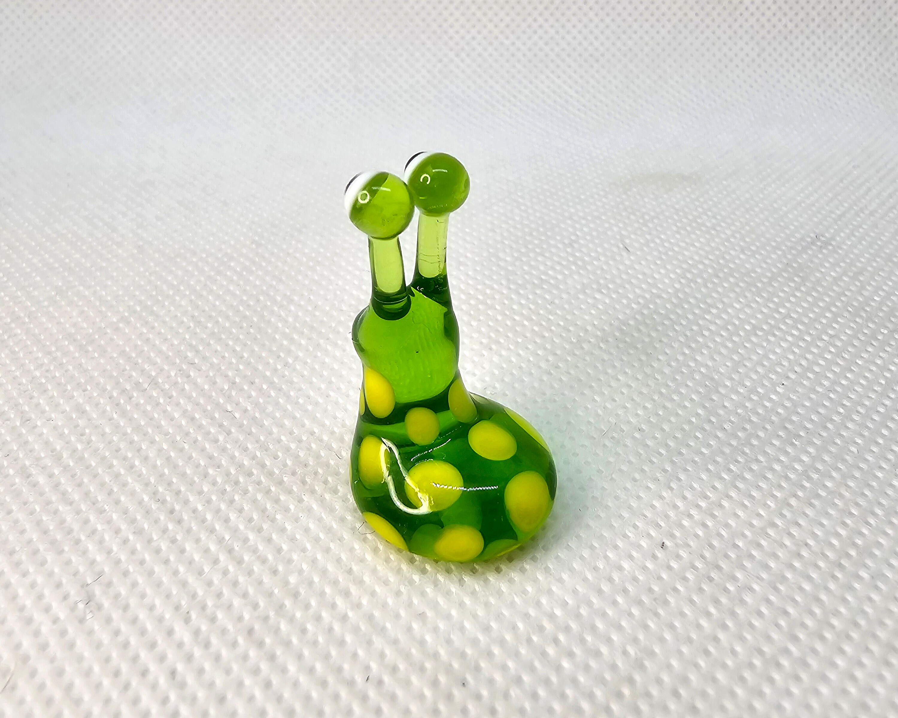 Miniature Crazy Slug, Blown Glass Slug, Art Glass, Glass Slug Miniature ...