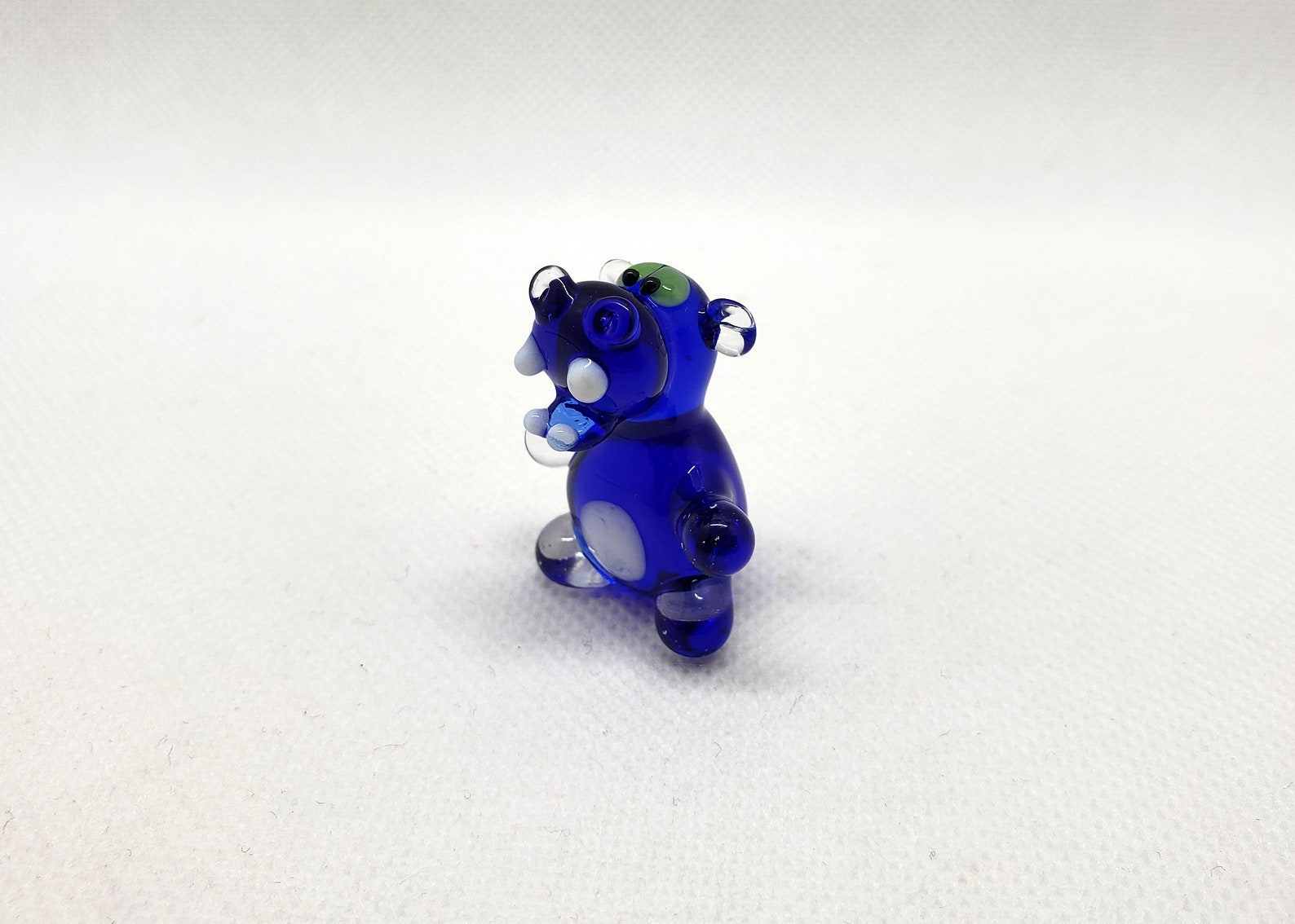 Miniature Hippo Figurine Blown Glass Hippo Glass Hippo - Etsy