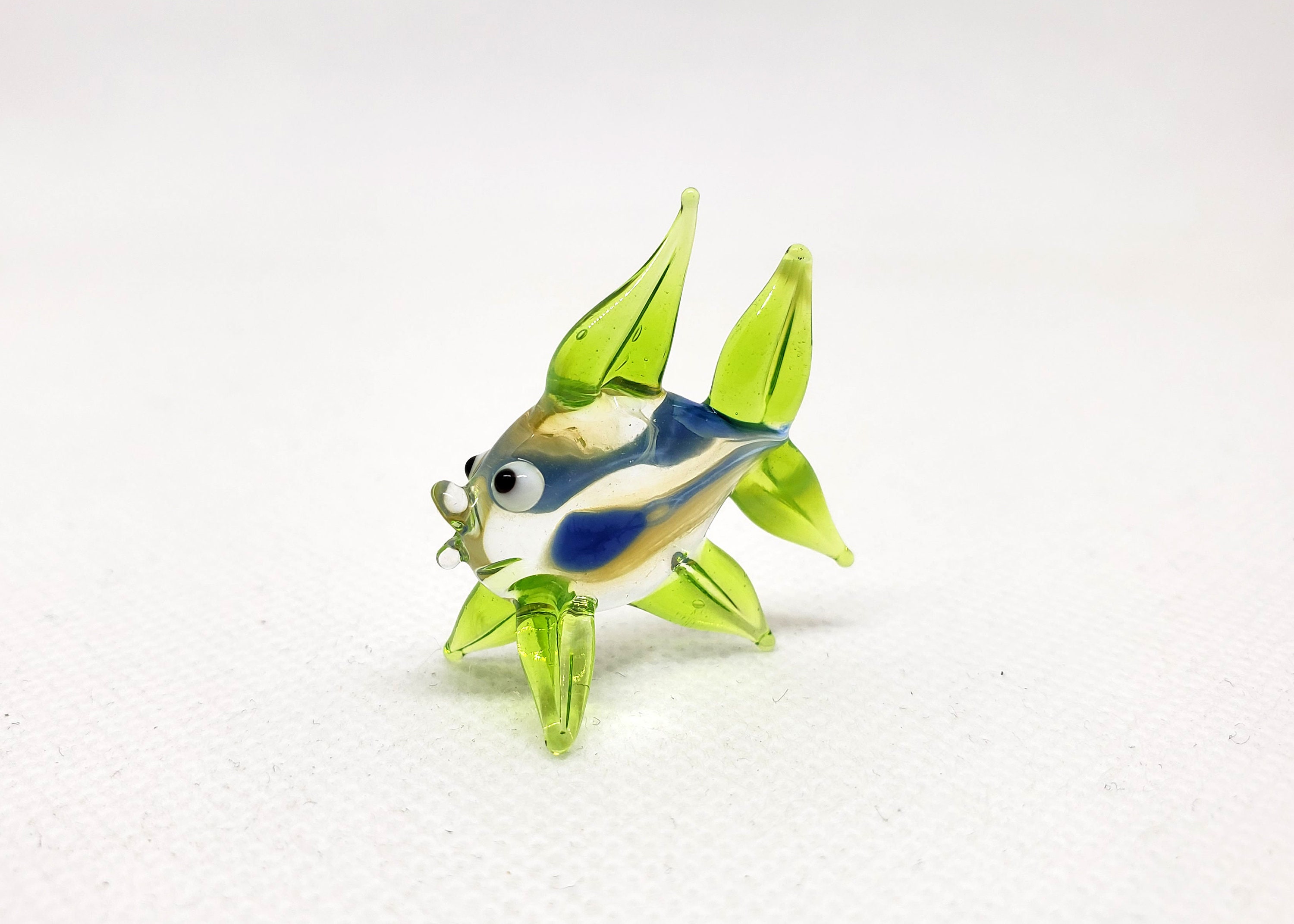 Glass Miniature Fish Glass fish figurine Fish sculpture | Etsy