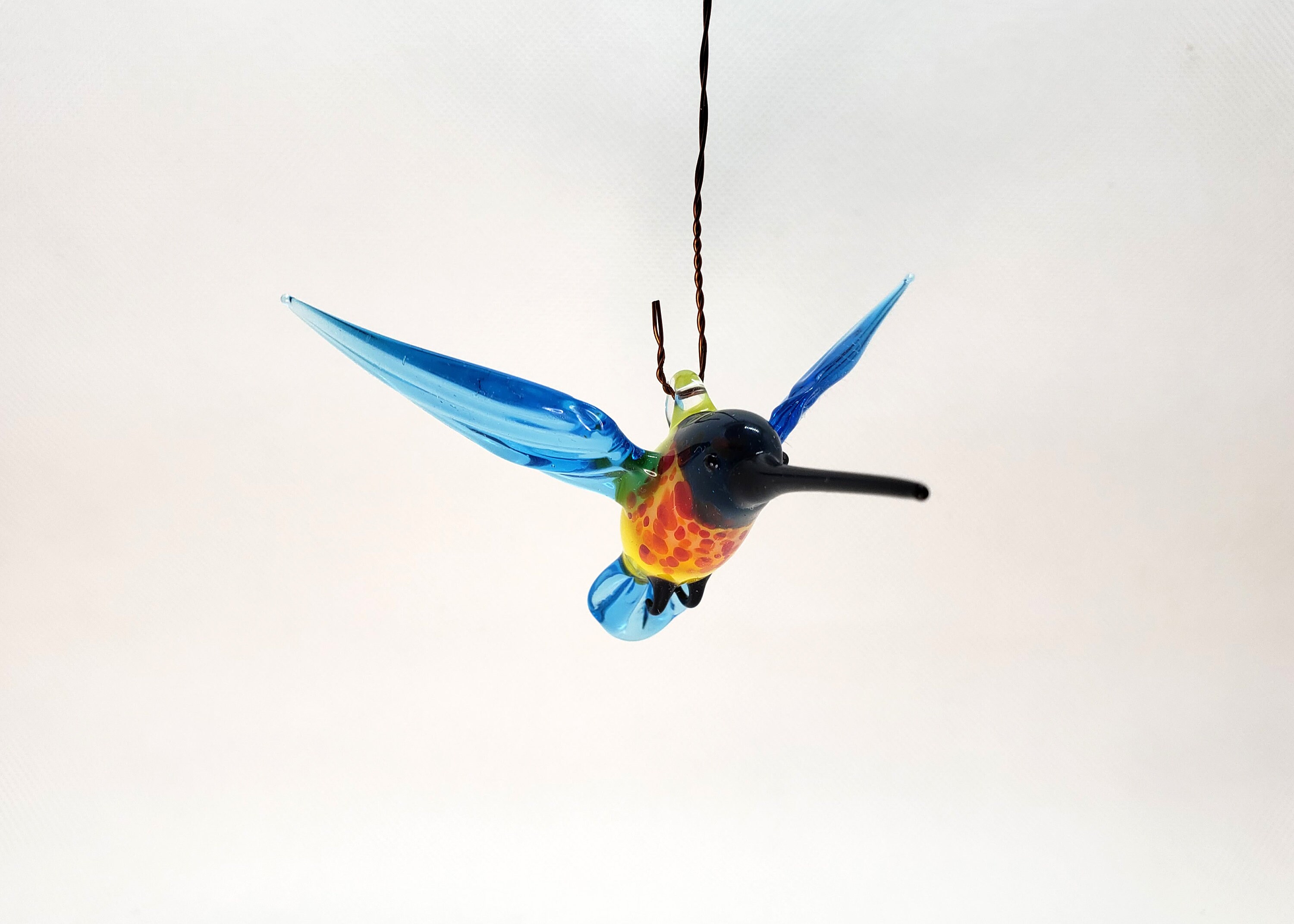 Hummingbird Figurine Flying Birds Hummingbird Glass Animals | Etsy