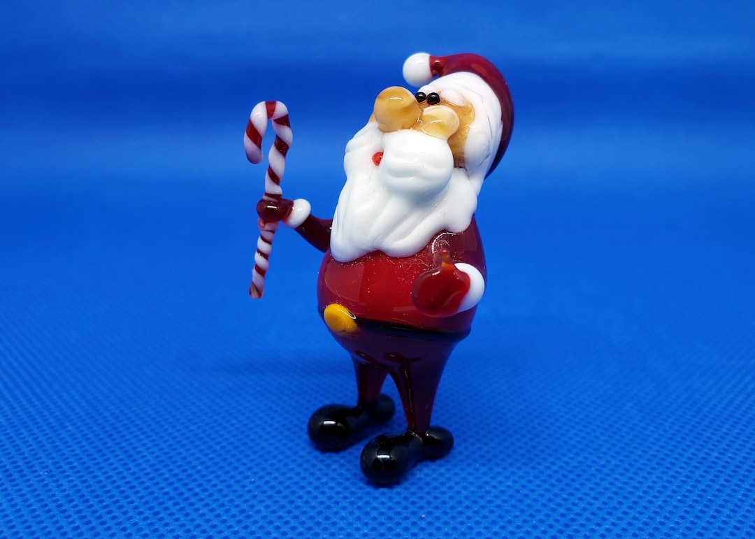 Santa Claus With Candy, Blown Glass, Art Glasst, Santa Claus Collection ...