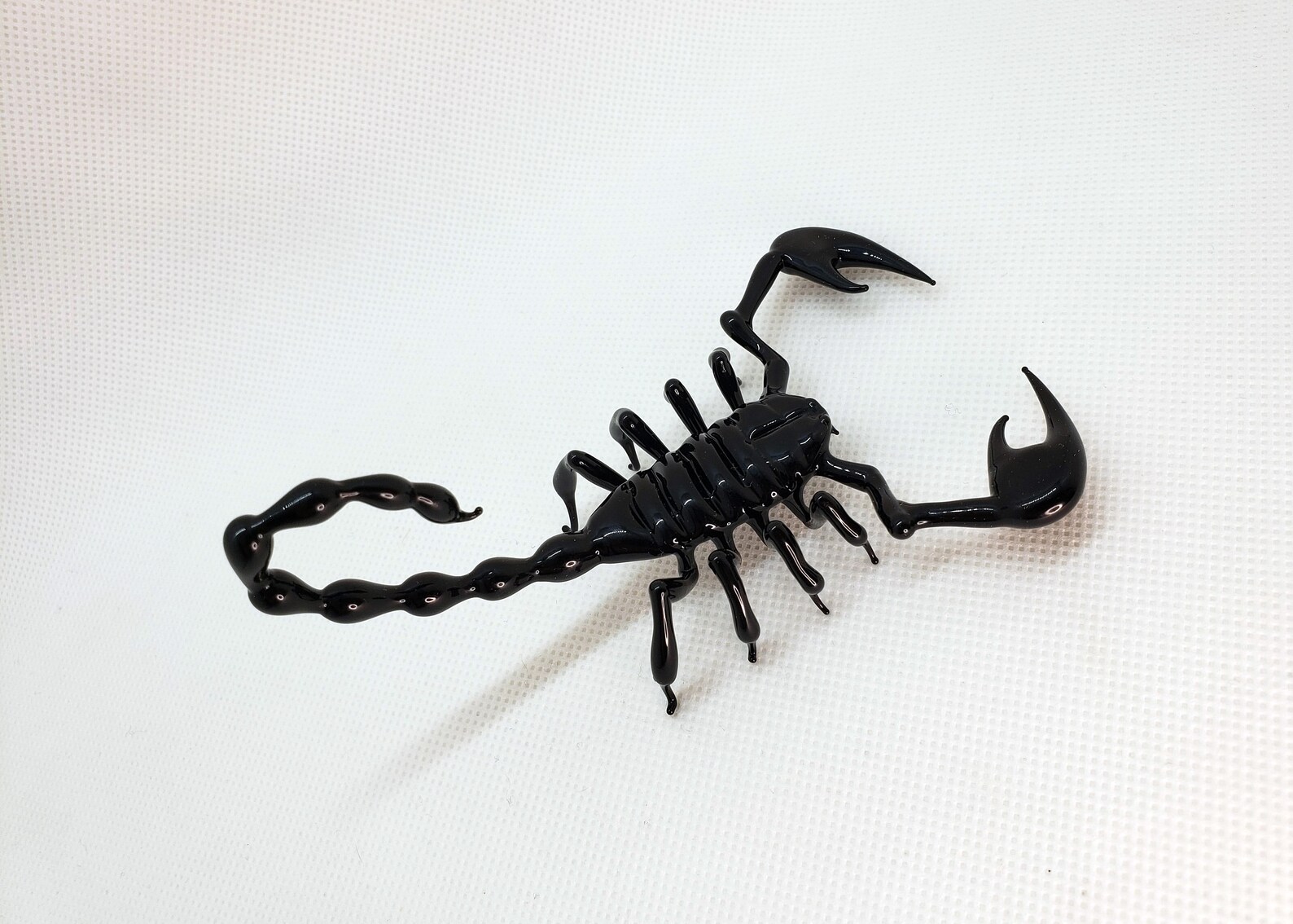 Handblown Scorpion Black Glass Scorpion Figurine Scorpion - Etsy