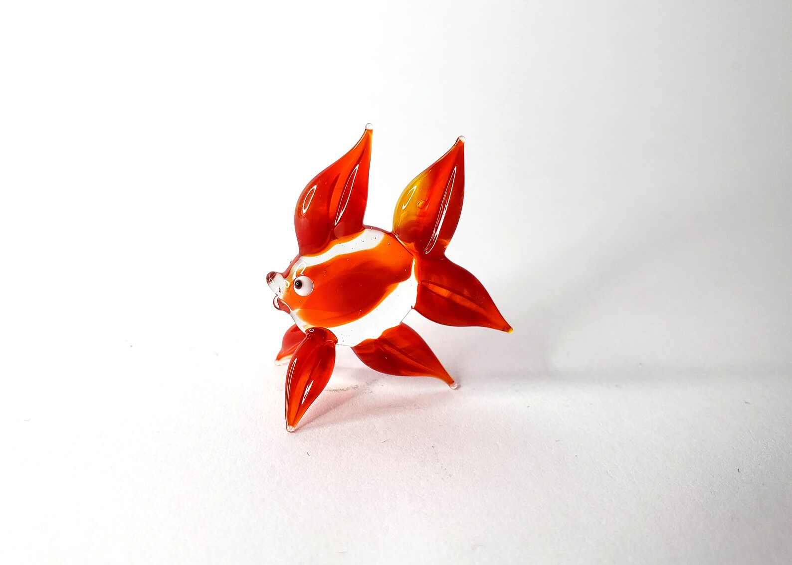 Glass Miniature Fish, Glass Fish Figurine, Fish Sculpture, Glass ...