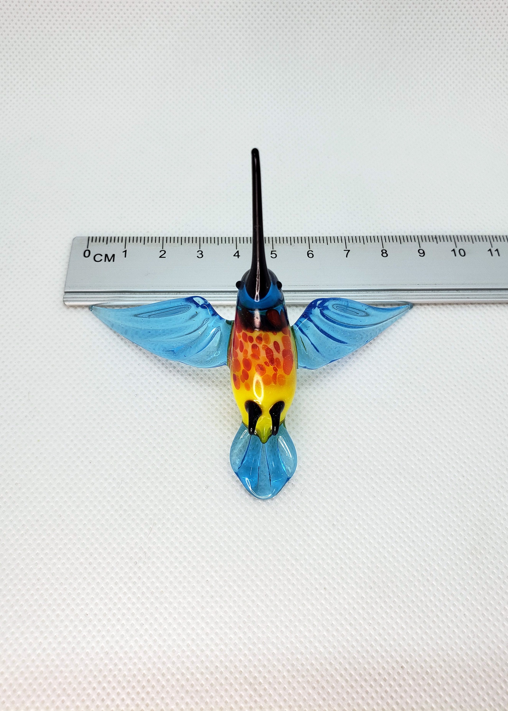 Hummingbird Figurine Flying Birds Hummingbird Glass Animals | Etsy