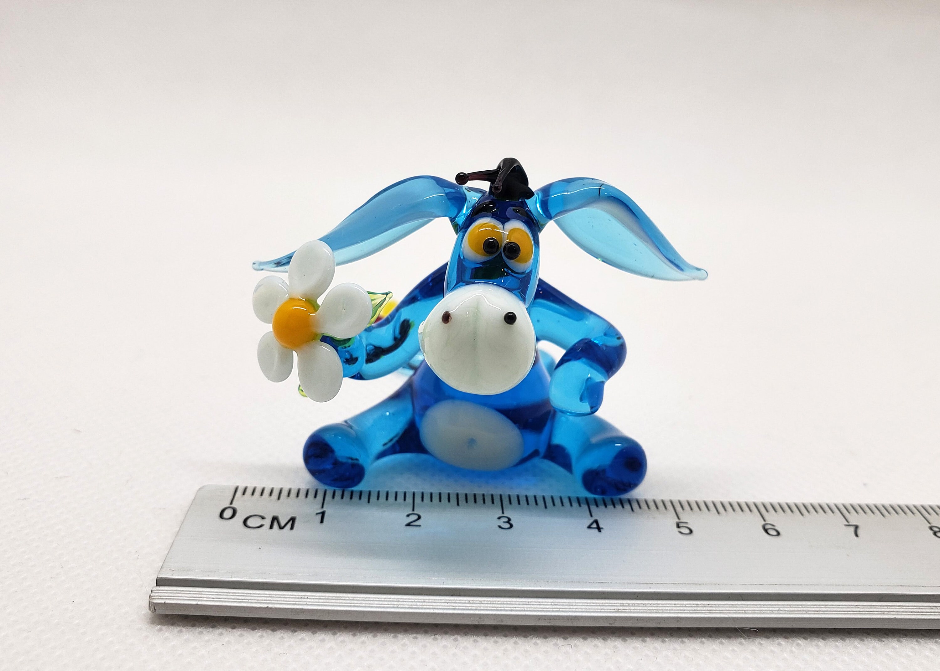 Blue Donkey Blown Glass Donkey Donkey Figurine Collection | Etsy