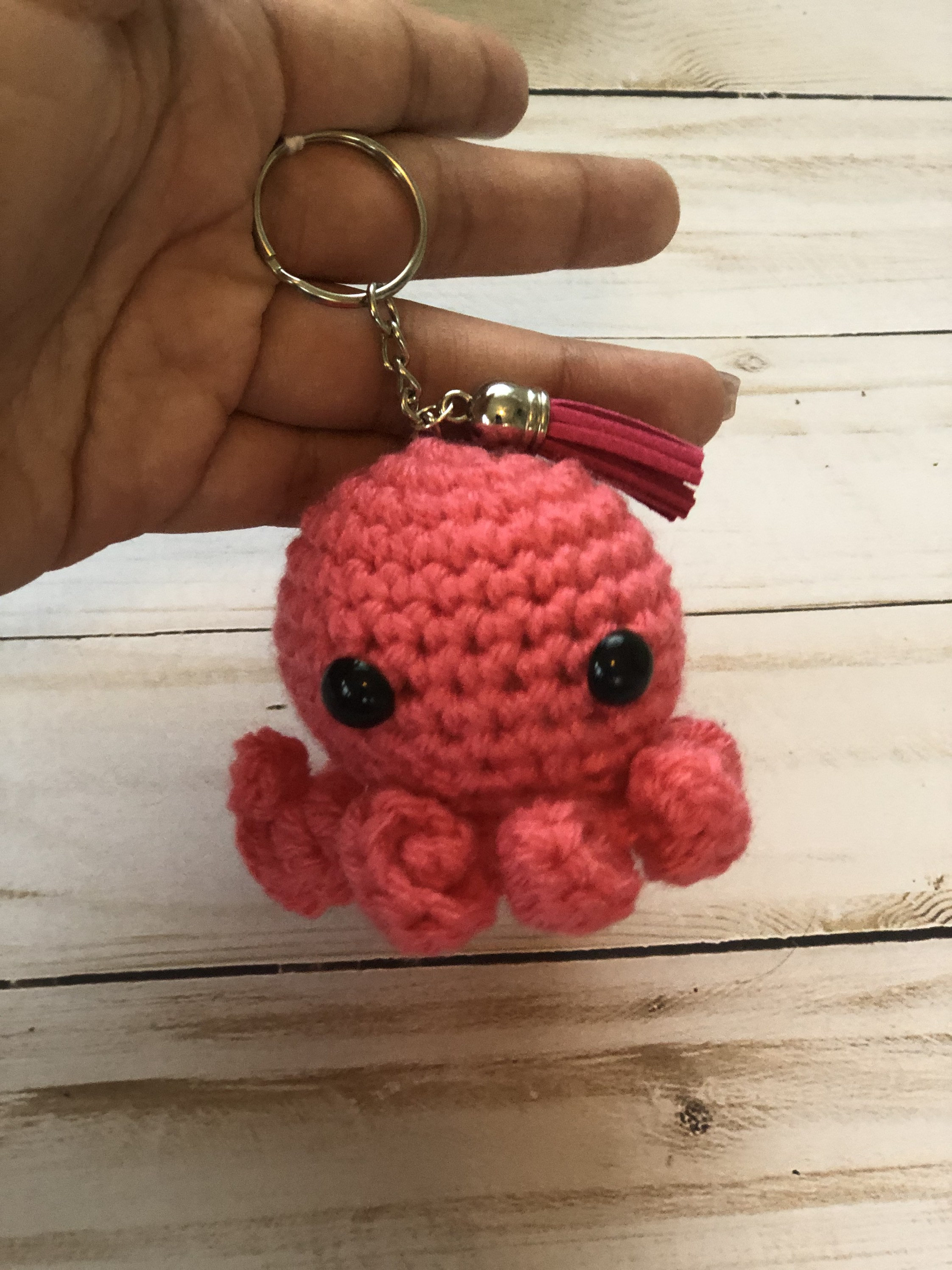 Crochet Pocket Octo Crochet keychain Crochet Octopus Crochet animal ...