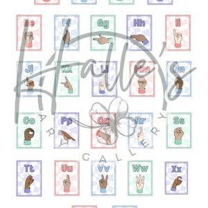 Inclusive American Sign Language Alphabet Posters for Classroom - Etsy