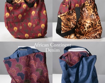 Handmade Reversible Tote Bags, Canvas Cotton - Etsy