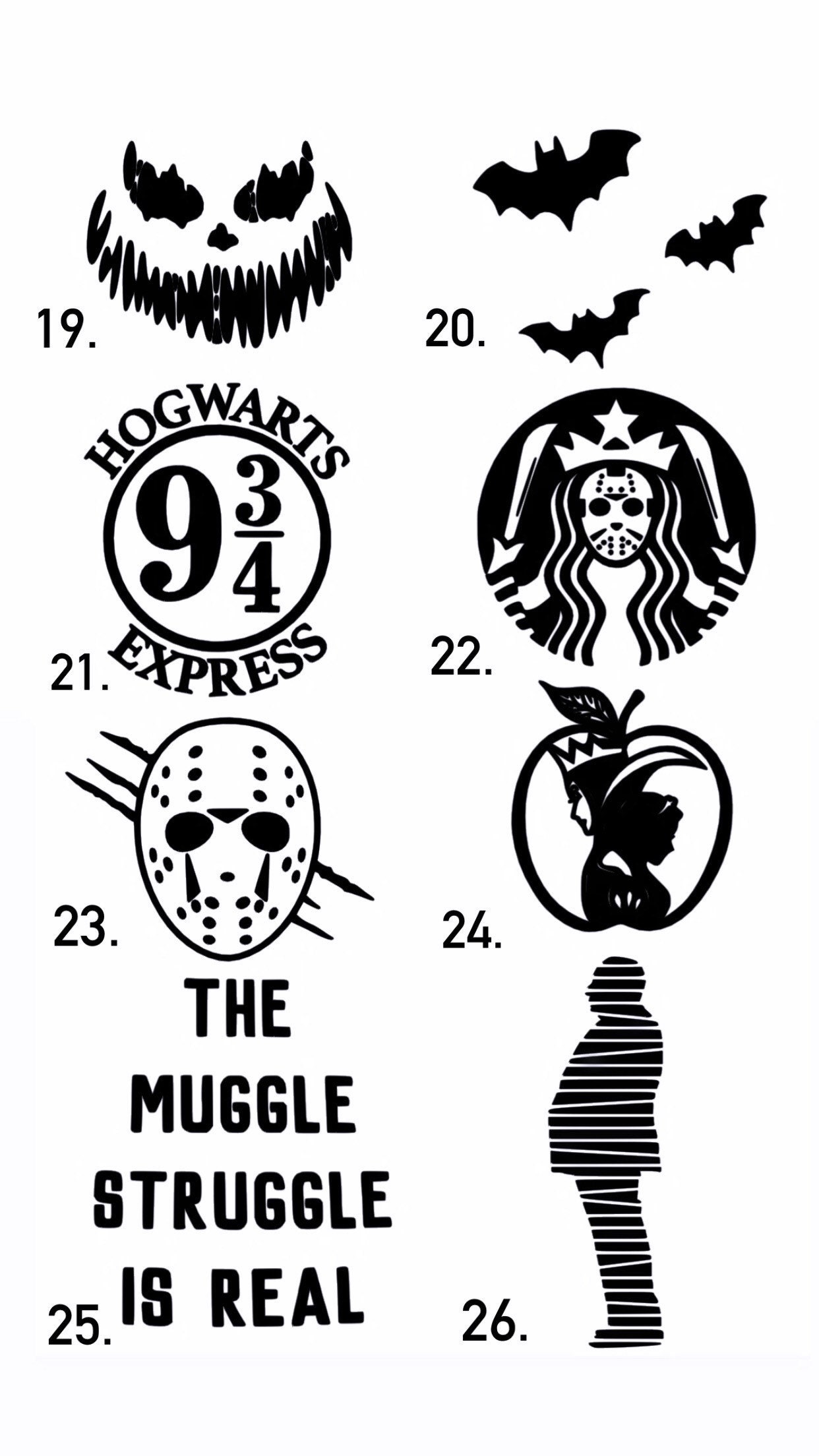 Horror Movie Halloween Decal catalog 2 - Etsy