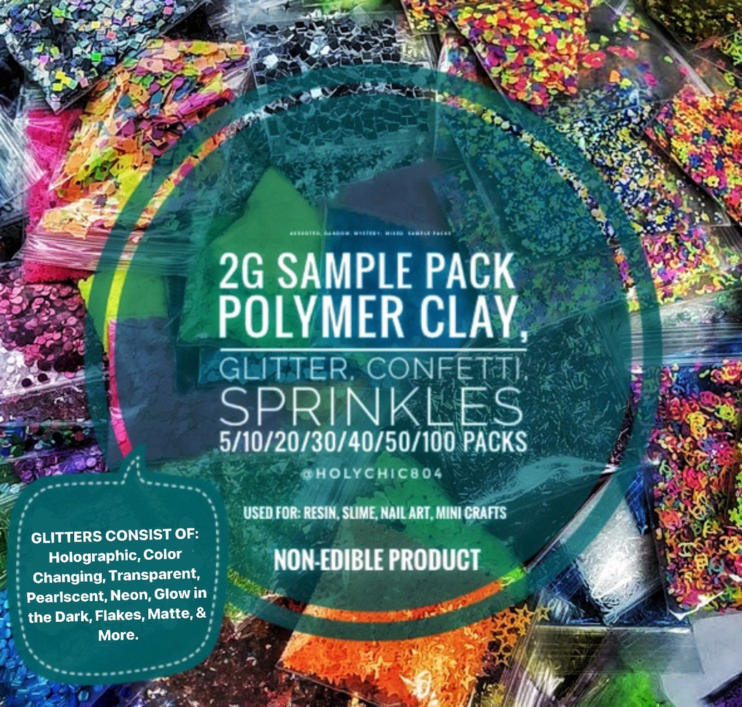 2g Sampler Sets, Slime Add Ins, Polymer Clay Samples, Decoration ...