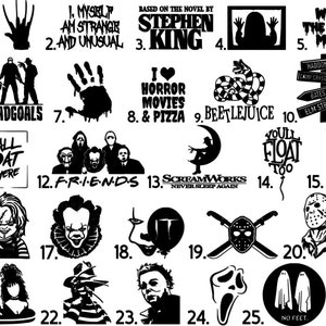 Horror Movie Halloween Decal - Etsy