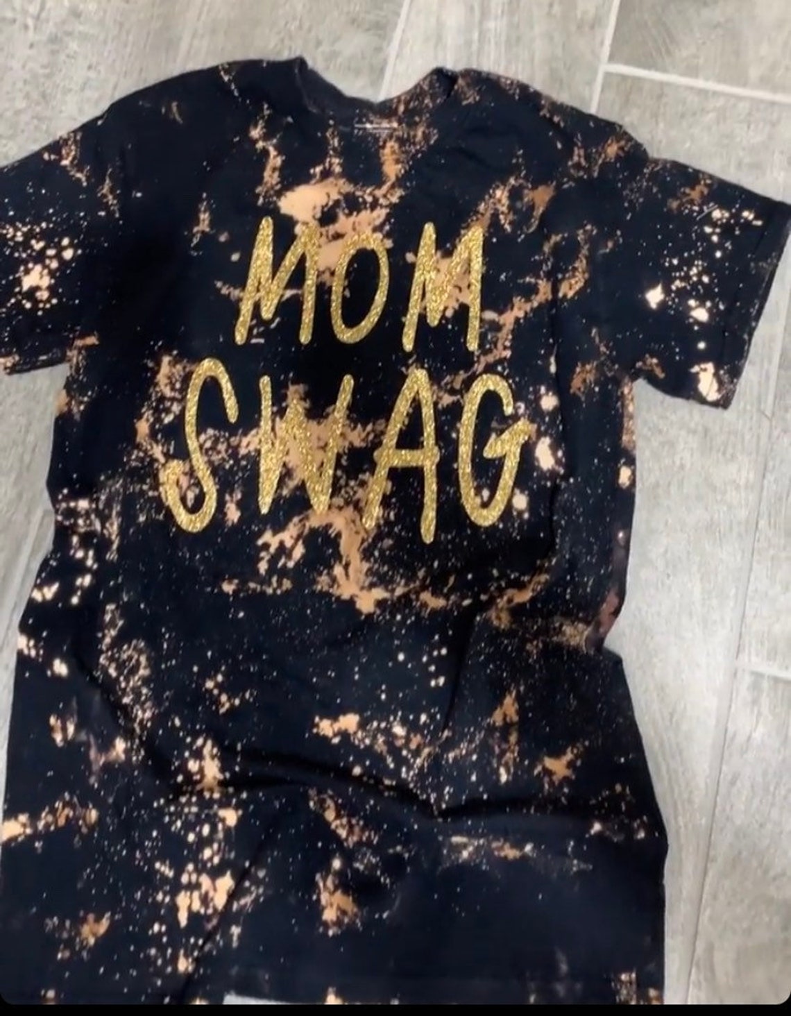 Bleach Tie Dye T Shirts Mom Swag T Shirt Cute Handmade Tie - Etsy