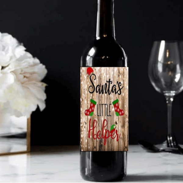 Santa Wine Bottle - Etsy