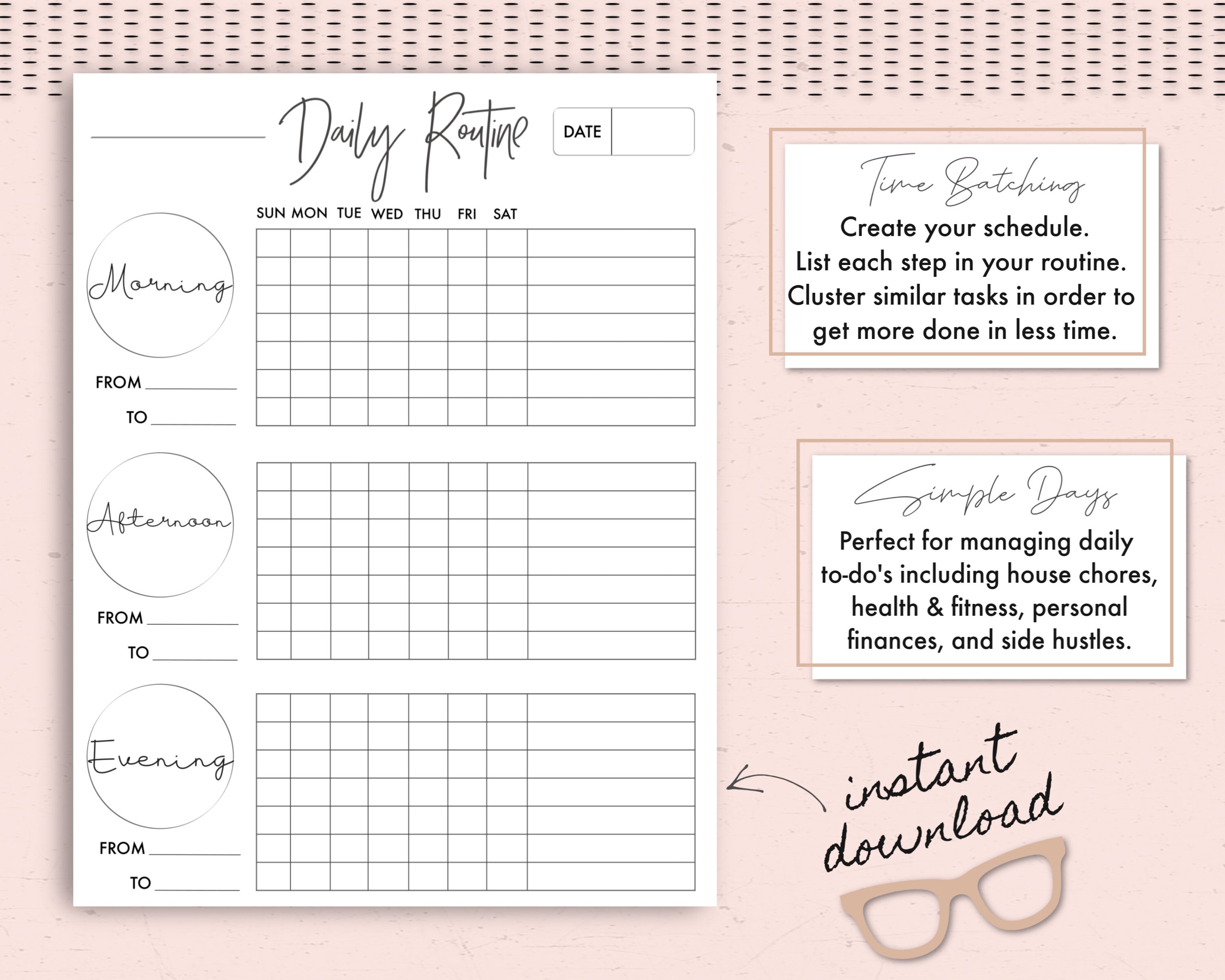 Daily Routine Planner | Weekly Routine Tracker, Morning Routine ... Daily Routine Planner | Weekly Routine Tracker, Morning Routine ...