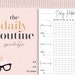 Digital Daily Routine and to Do Notepad Habit Planner, Morning Routine ...