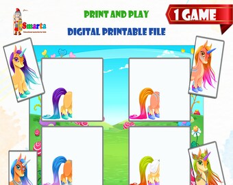 Child Development Matching Card Game Learn Animals | Etsy