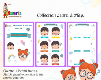 Emotions Board Game for Kids Fun Way to Learn About Emotions Printable ...