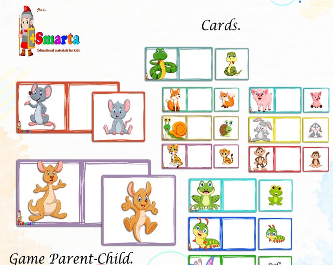 Preschool Education, Pattern Matching Card Game - Etsy Canada