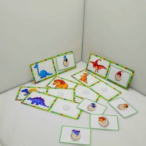 Kids Matching Game, Dinosaurs Activity - Etsy