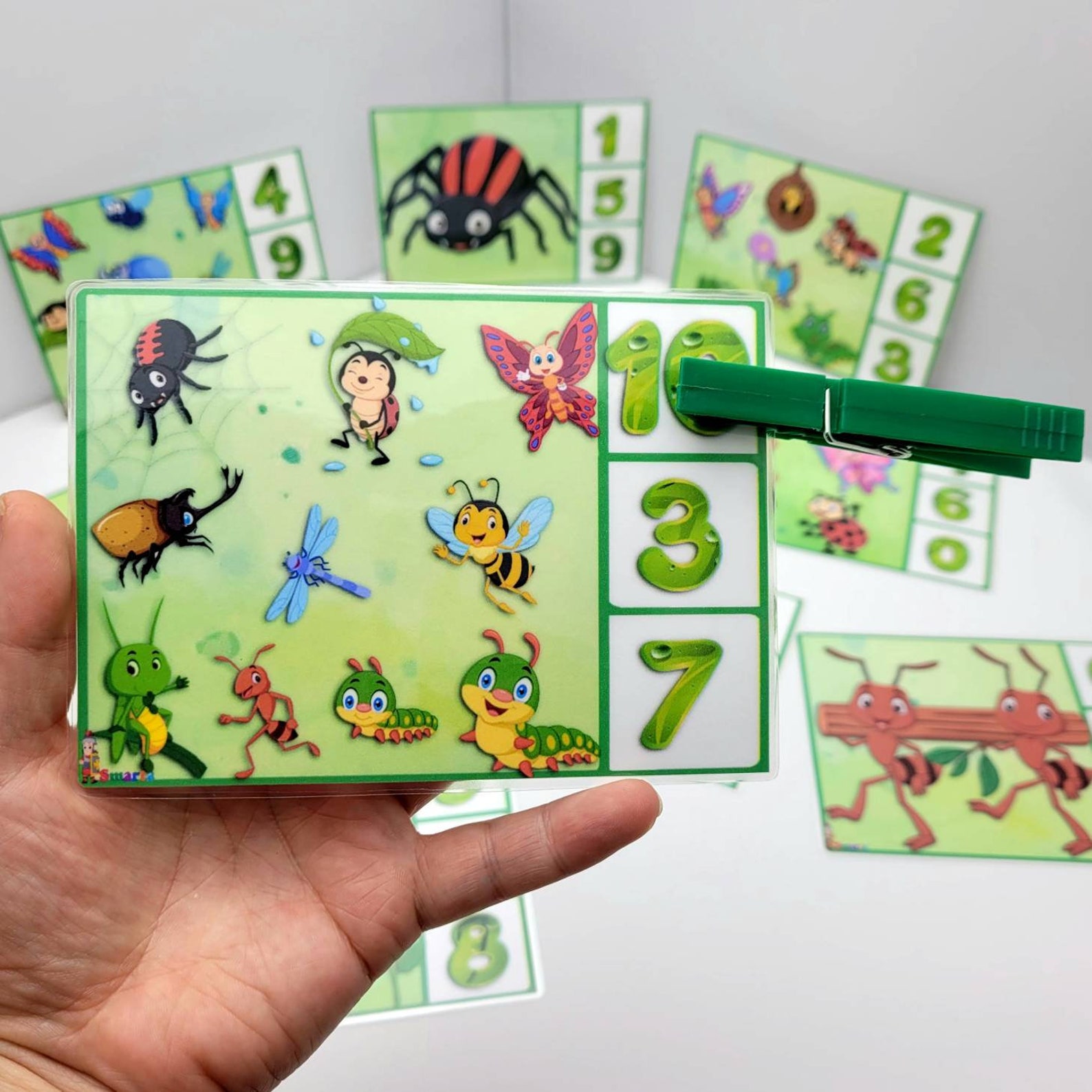 Preschool math math cards printable | Etsy