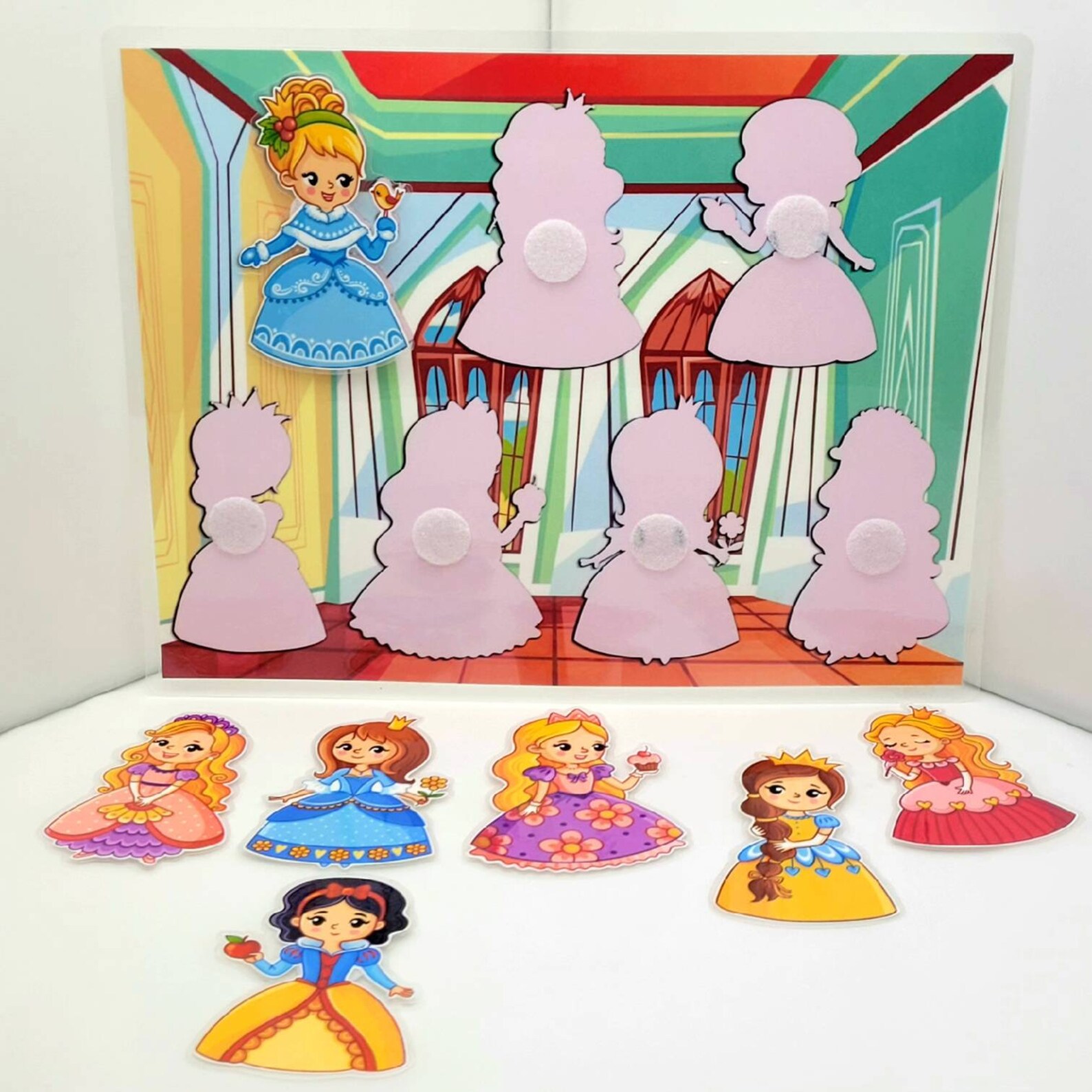Preschool Education, Matching Card Game Princess - Etsy