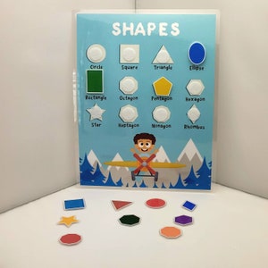 Child Development Activity, Matching Card Game, Learn Shapes, Learn ...