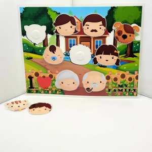 Preschool Education, Child Development Game My Family - Etsy