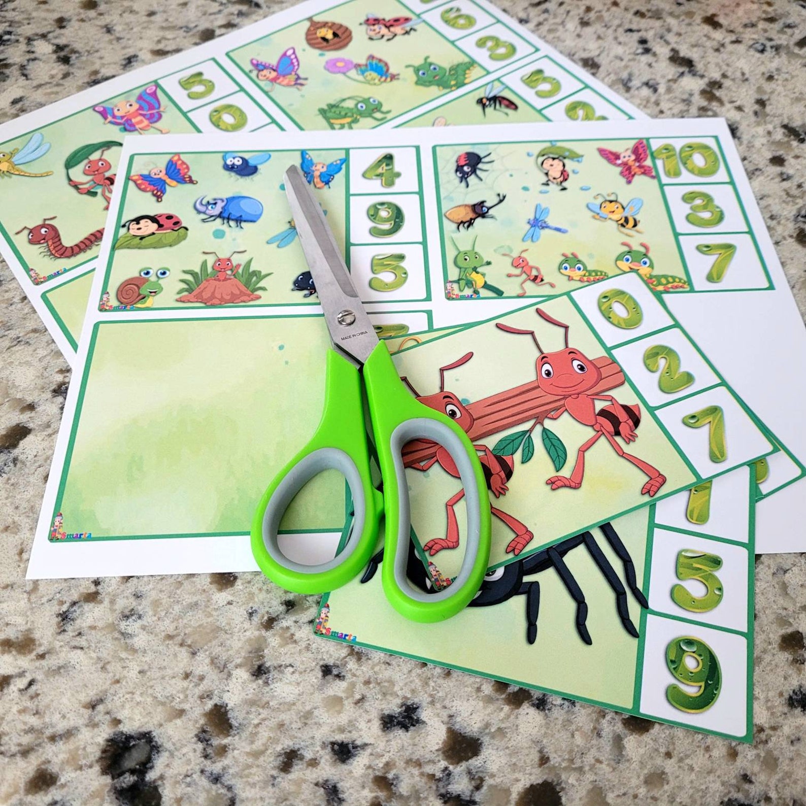 Preschool Math Math Cards Printable - Etsy